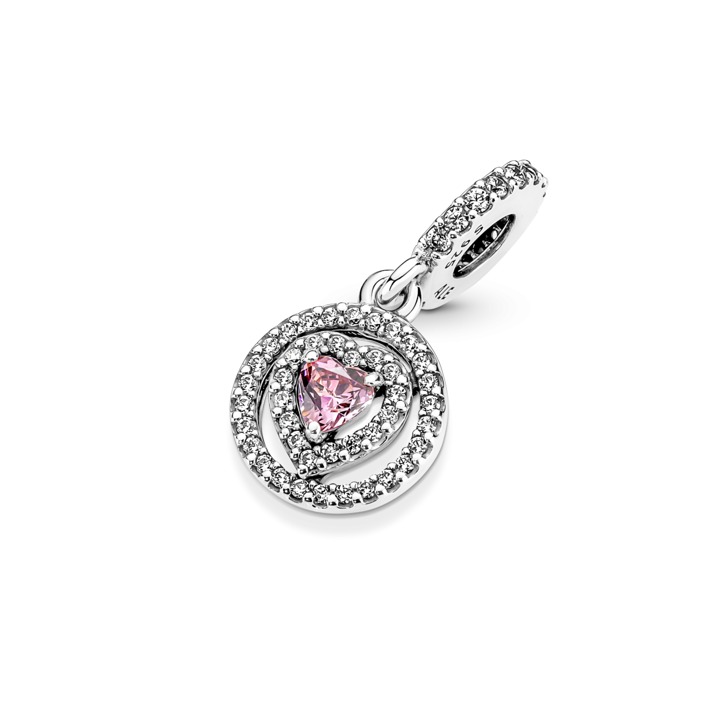 Charm Pandora Colgante plata Corazón Doble Halo Brillante 791476C01...